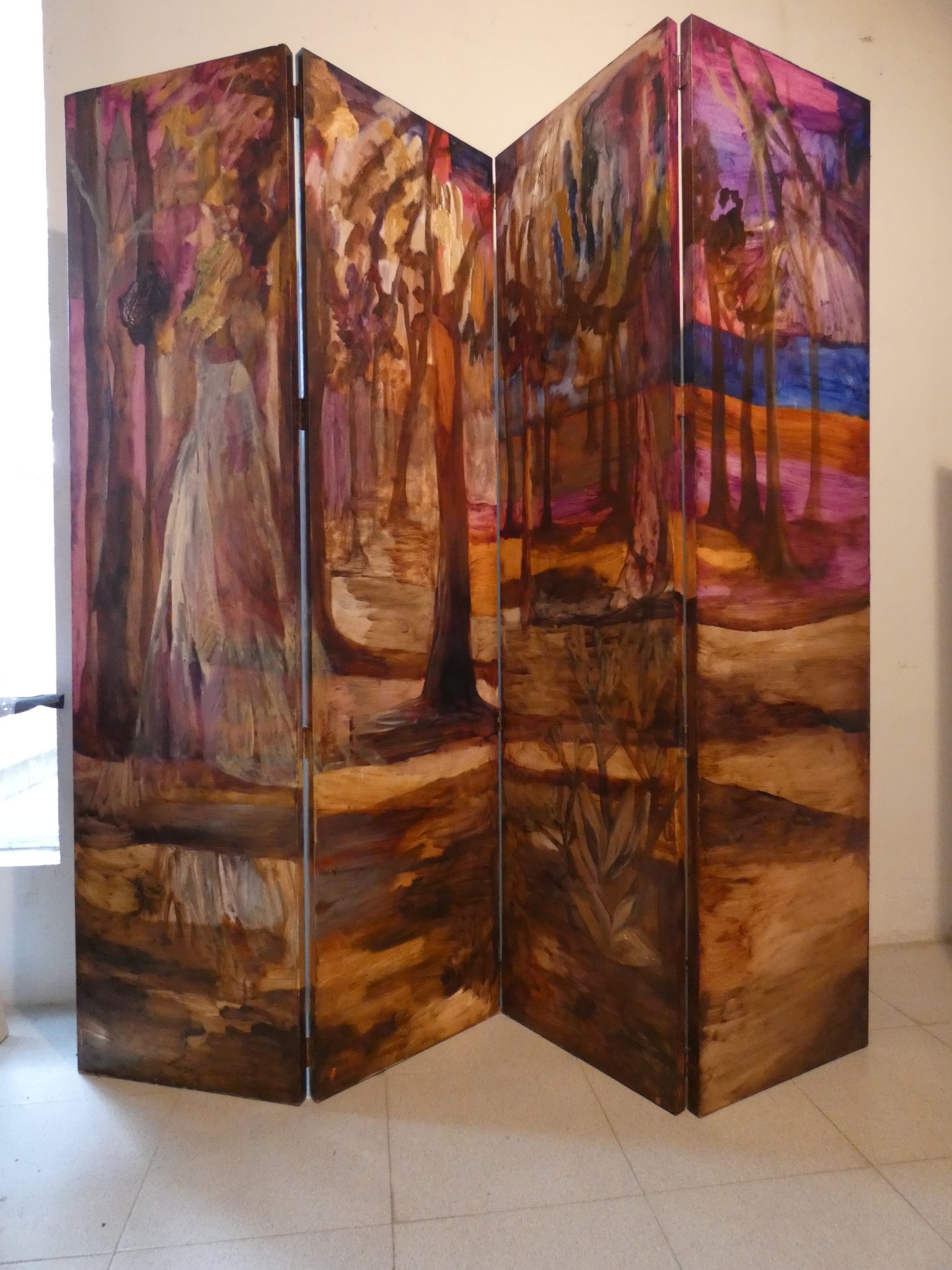 Biombo Gran Paisaje de Tarde - Carolina Andrada